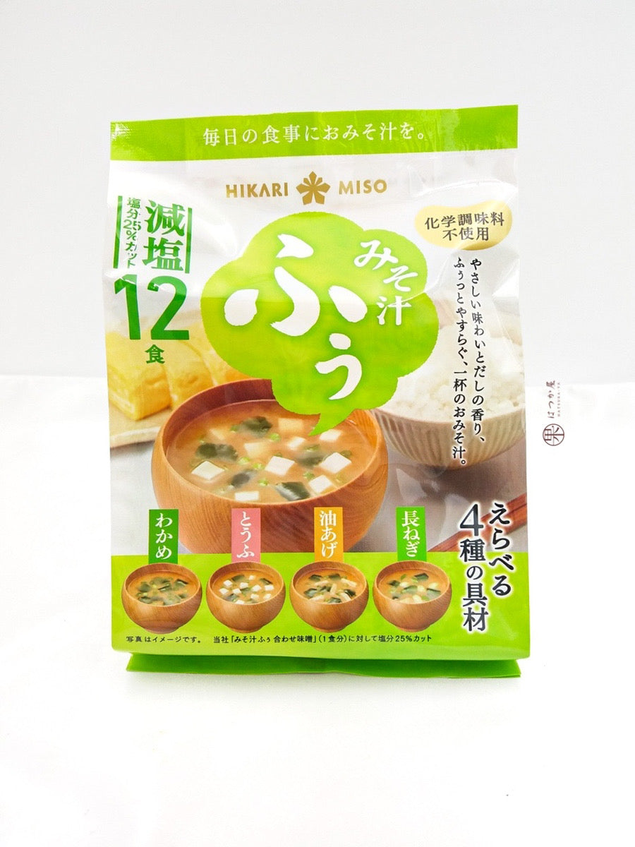 JP HIKARI Instant Miso Soup Less Salt ( 12packs ) – Hatsuka-Ya