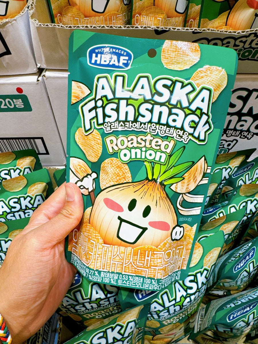 KR 韩国爆紅HBAF / 燒烤洋蔥風味脆口魚薯片 / ALASKA ROASTED ONION FISH CHIPS – Hatsuka-Ya