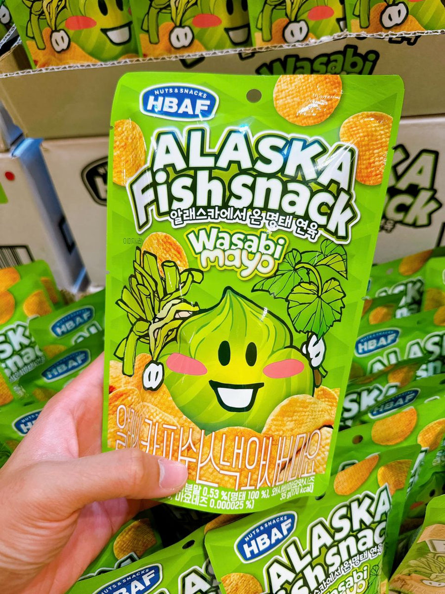KR 韩国爆紅HBAF / 芥末蛋黃風味脆口魚薯片 / ALASKA WASABI MAYO FISH CHIPS – Hatsuka-Ya