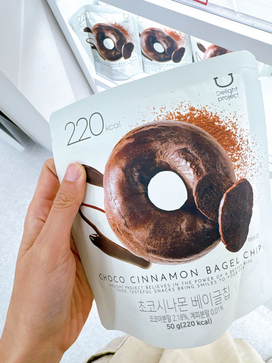 KR 韩国 OLIVE YOUNG 人手一包瘦身的秘訣就是低卡的零食們 / Choco Cinnamon Bagel Chip ...
