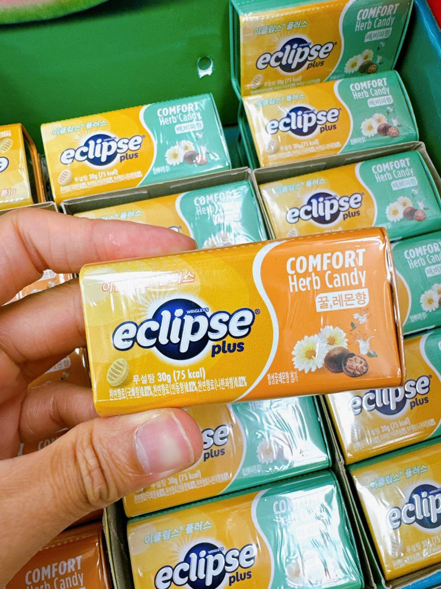 KR 韩国 ECLIPSE PLUS COMFORT HERB CANDY 吼糖 橙色的是HONEY x LEMON – Hatsuka-Ya