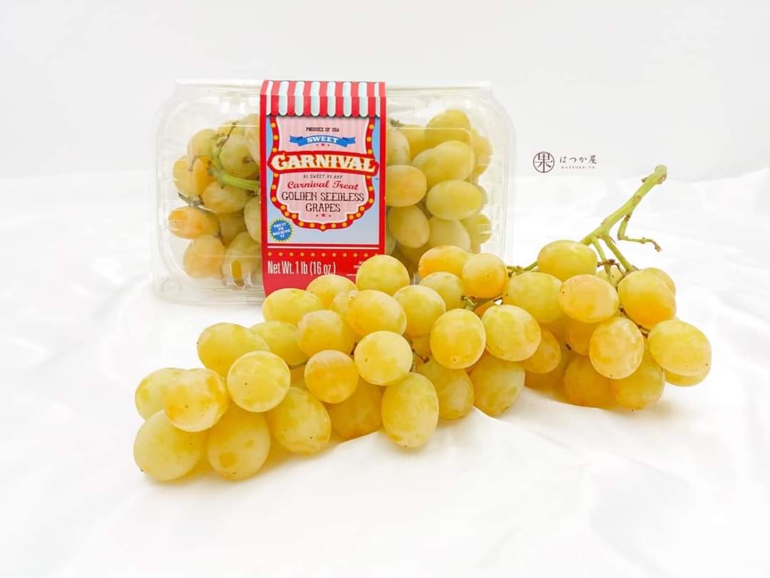 US Sweet Carnival Golden Seedless Grapes – Hatsuka-Ya
