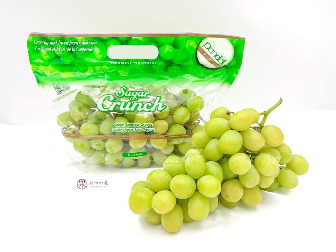 US Sugar Crunch Green Grapes – Hatsuka-Ya